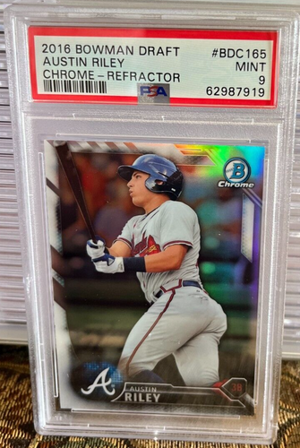Austin Riley 2016 Bowman Draft Prospect Chrome Réfracteur #BDC165 - PSA ...