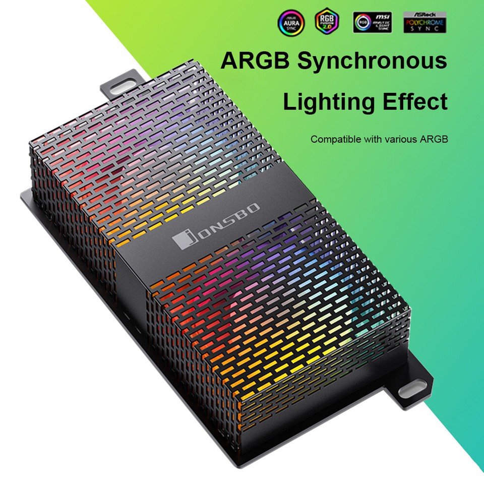 Memory-Chip Heatsink with Dual 50mm Fan PC Memory Cooling Radiator for ...