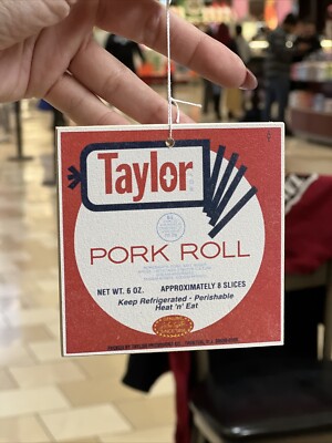 Taylor Pork Roll Ornament Handmade wood Taylor Ham Ornament decoration ...