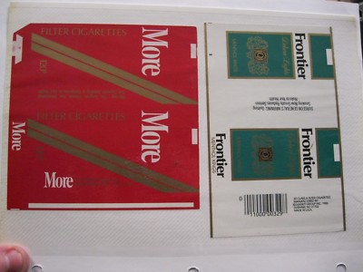 More and Frontier CIGARETTES Packaging | eBay