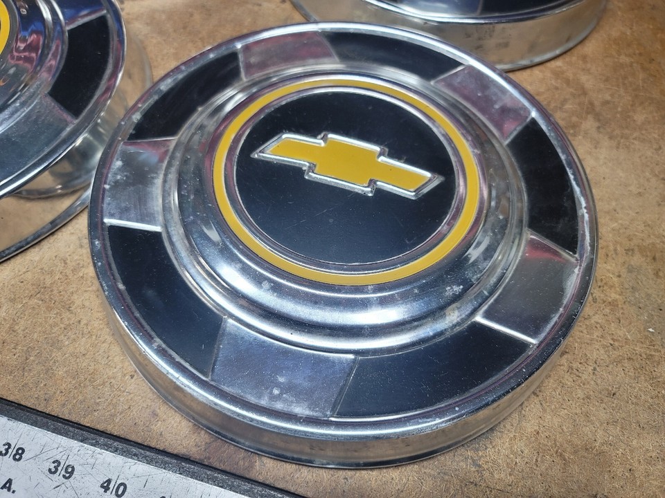 (4) 1973-1987 Chevy Pickup Truck Hubcap Cap OEM 1/2 1500 73-87 10.5" | eBay