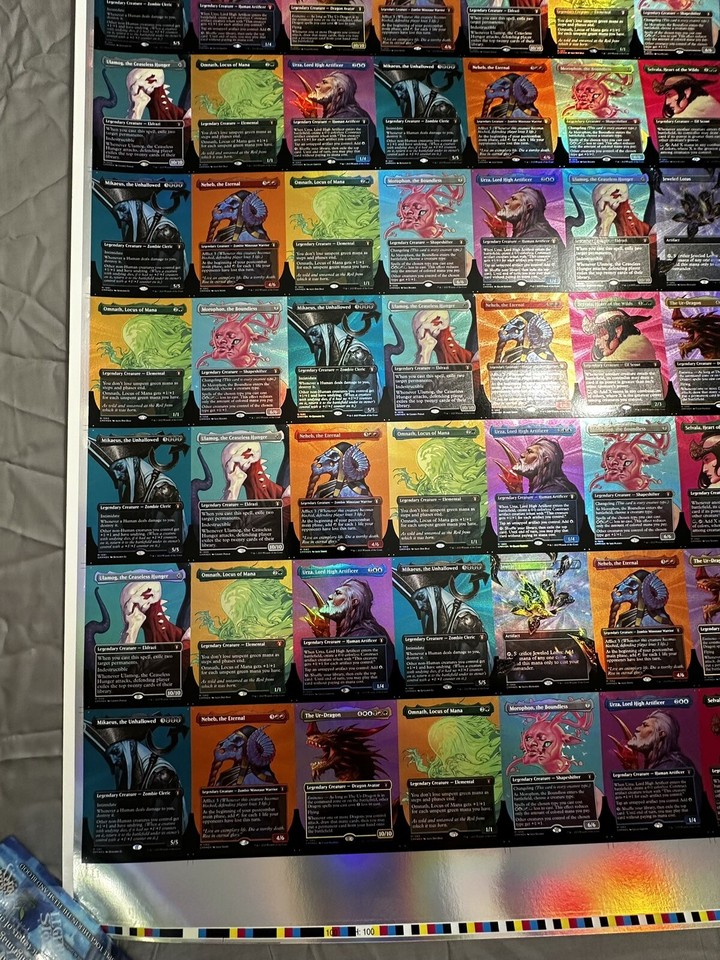 MTG Magic the Gathering Commander Masters Textured Foil Uncut Sheet | eBay