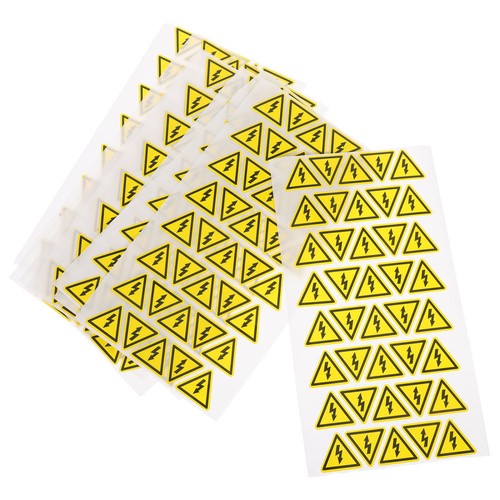 400 Pcs Electrical Safety Sticker Self Adhesive Caution Warning Decals ...