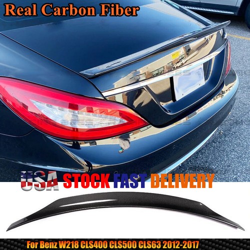 For Benz W218 CLS400 CLS500 CLS63 2012-2017 Real Carbon Rear Trunk ...