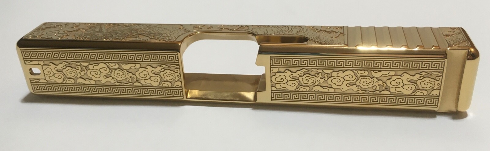 Custom deep laser engraved, 24k gold plated Glock 19 Slide Gen 3 g19 ...