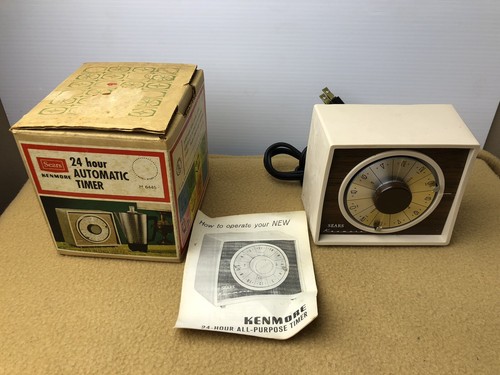 VTg. Sears Kenmore 24 hour all purpose timer with box & instructions | eBay