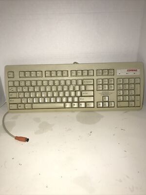 Vintage Compaq keyboard RT235BTW. 121975-201 C Bone White. Rare | eBay