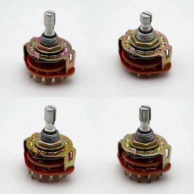 Make Before Break Rotary Switches w/ Pointer Head Knob - QTY: 2 - US ...