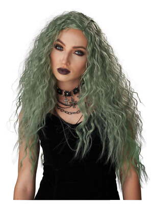 Enchanted Waves Wig Ghost Witch Fancy Dress Up Halloween Adult Costume ...