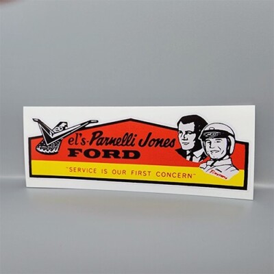 Vel's Parnelli Jones Ford Vintage Style DECAL, Vinyl STICKER, racing ...