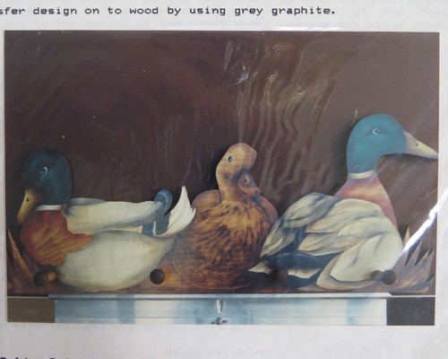 CHERI ROL 1989 MALLARD COAT RACK OIL STILL LIFE PAINTING PATTERN PACK D ...