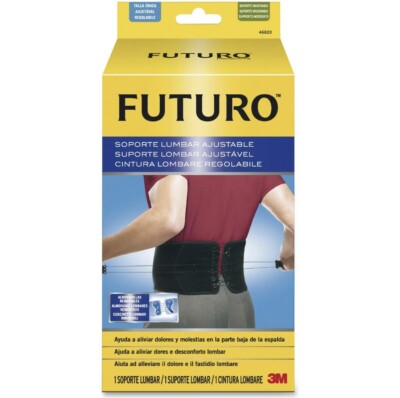 Futuro Back Support Adjustable Lumbar Breathable Comfortable ...