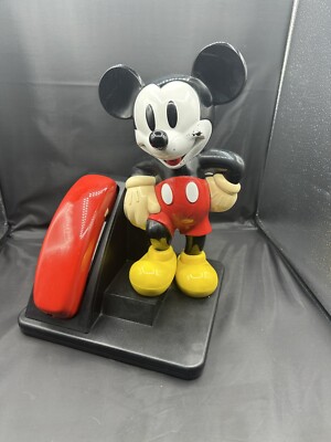 AT&T Mickey Mouse Phone W/No Tangle Phone Cord Paint Chips | eBay