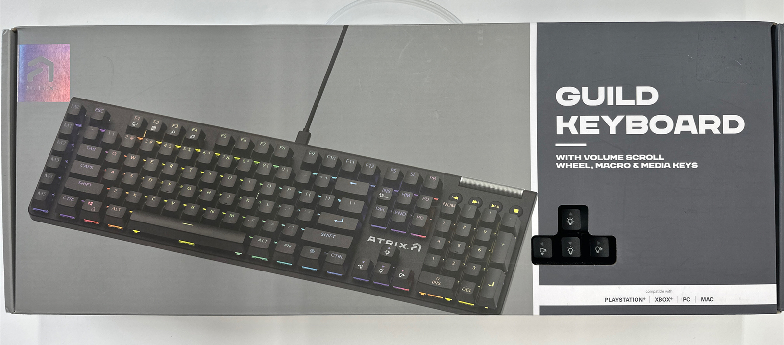 Atrix Guild Keyboard Mechanical Compatible W/PLAYSTATION /XBOX/PC/ MAC ...