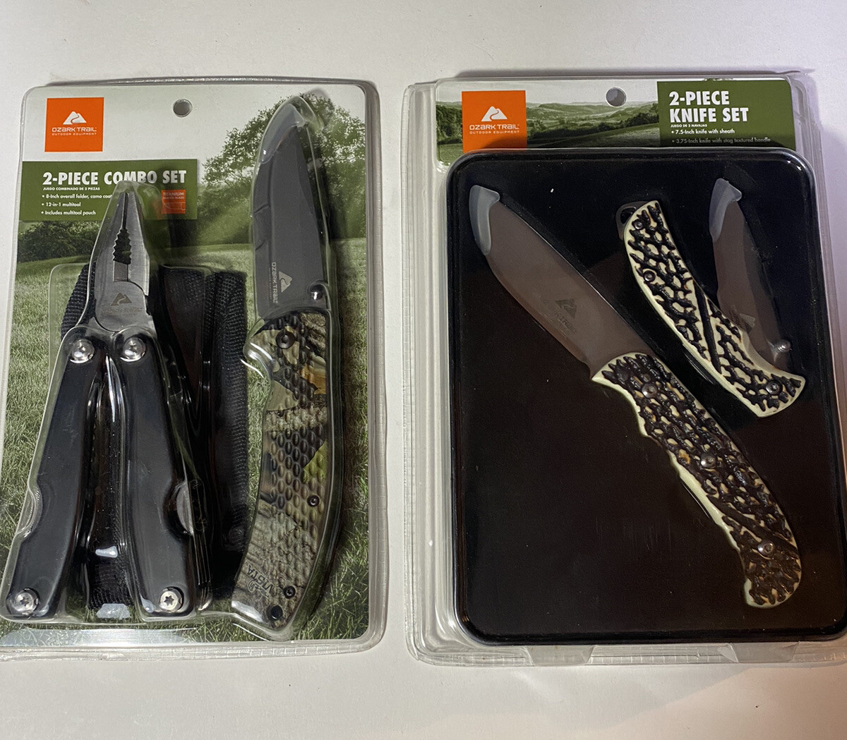 Ozark Trail 2 Piece Knife And Combo Sets 3 Knives Total And Multi Tool ...
