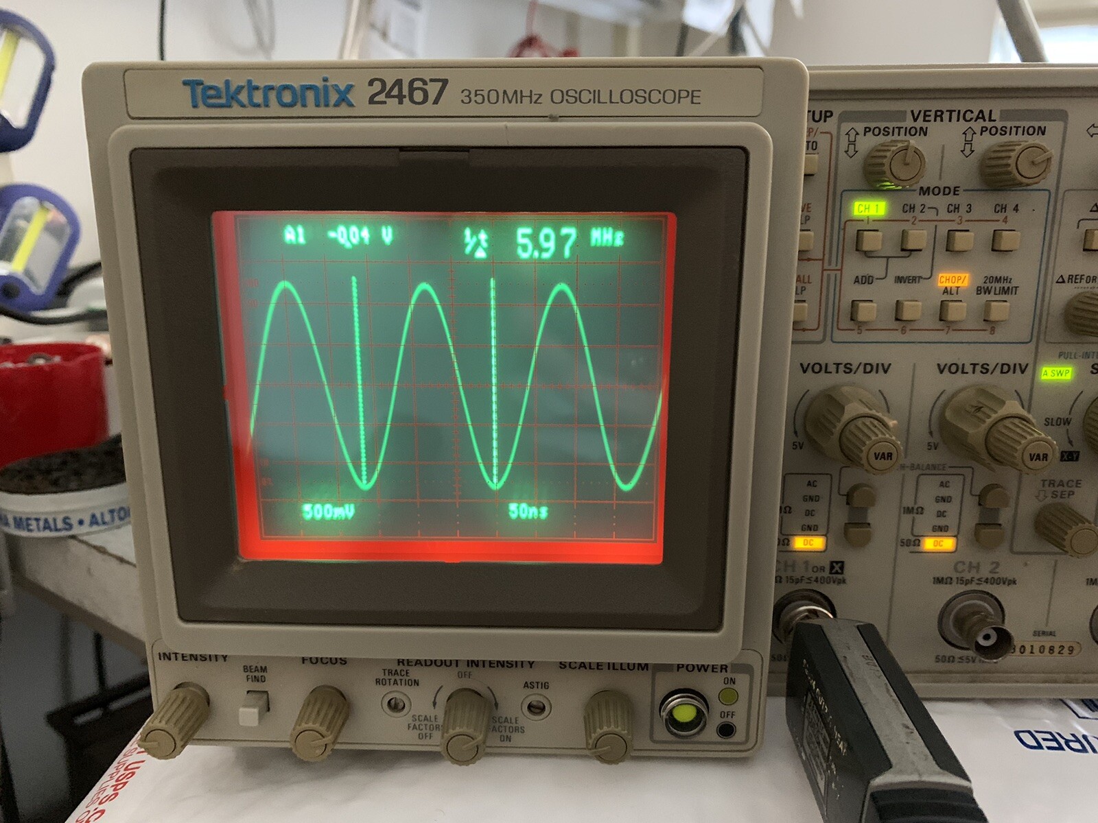 Nice Very Low 1767 hour Cal'd TEKTRONIX 2467 Briteye OSCILLOSCOPE | eBay