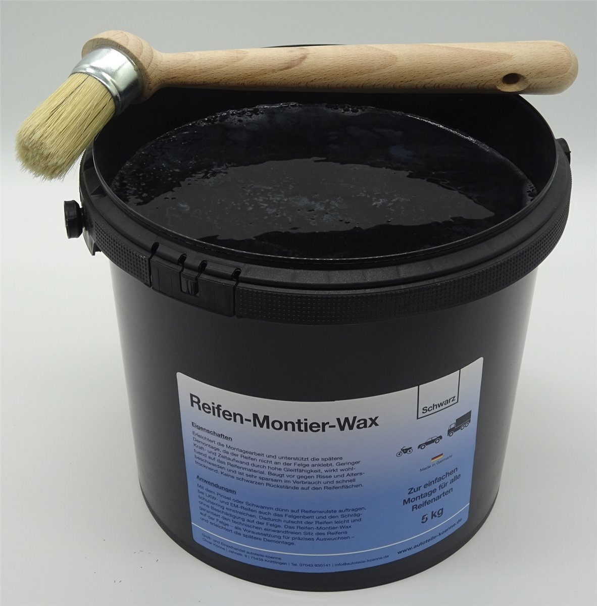 5Kg schwarze Reifen Montage Paste Montagepaste Montierpaste + 30mm ...