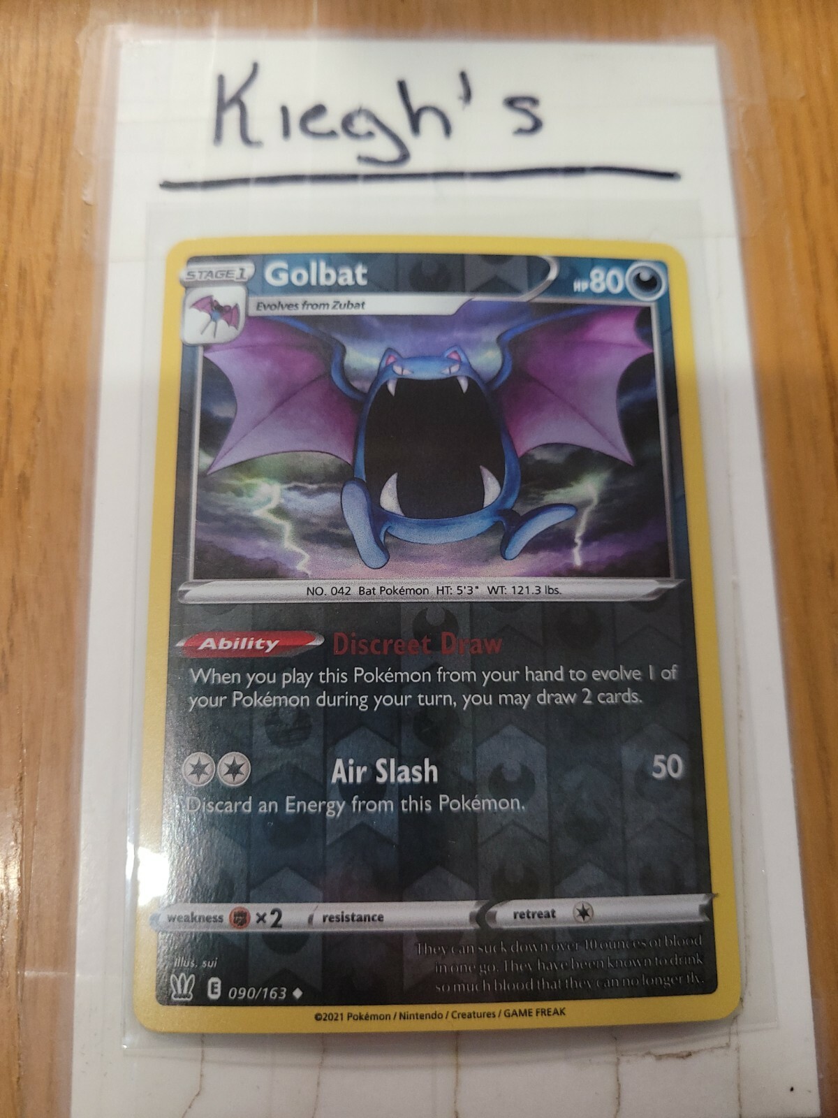 Pokemon Golbat *Reverse Holo - 090/163* | eBay