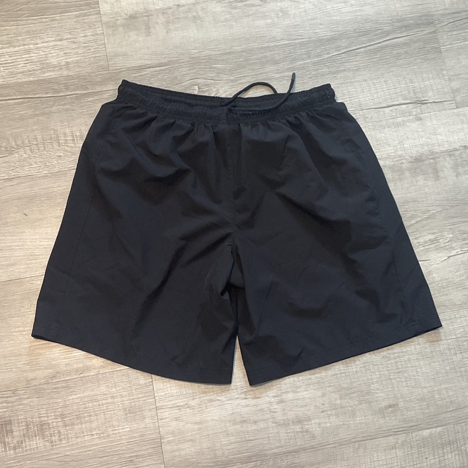 Leg3nd Athletic Shorts Men’s Large Black Pockets Elastic Waist 7" Quick ...