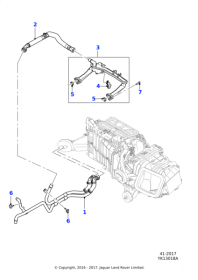 JAGUAR COOLANT HOSE C2D23174 GENUINE | eBay UK