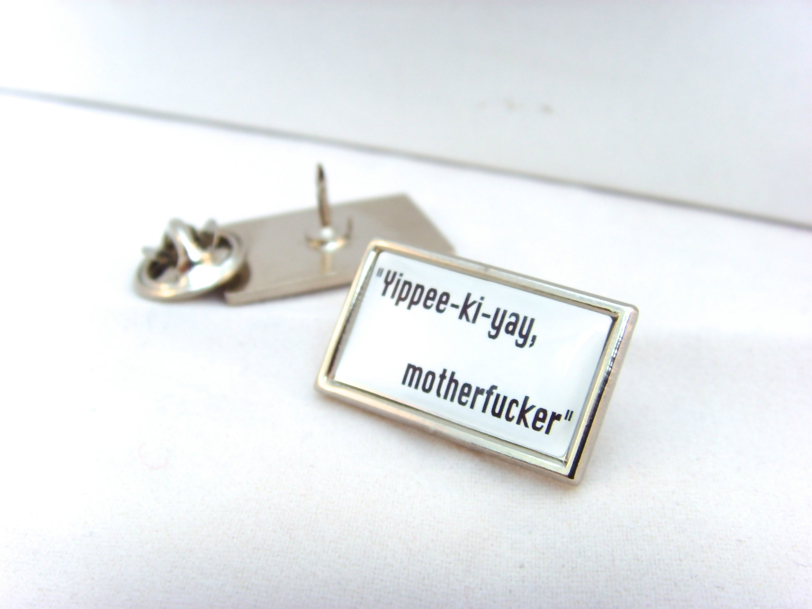 DIE HARD JOHN McCLANE QUOTE "YIPEE-KI-YAY" LAPEL PIN BADGE TIE pin GIFT ...