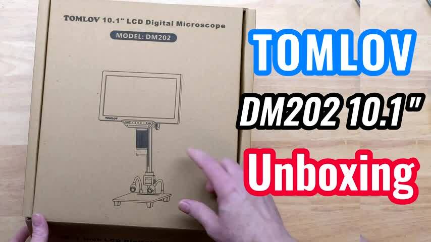 TOMLOV 10" HDMI Digital Microscope Camera 1500X Coin Magnifier Video ...