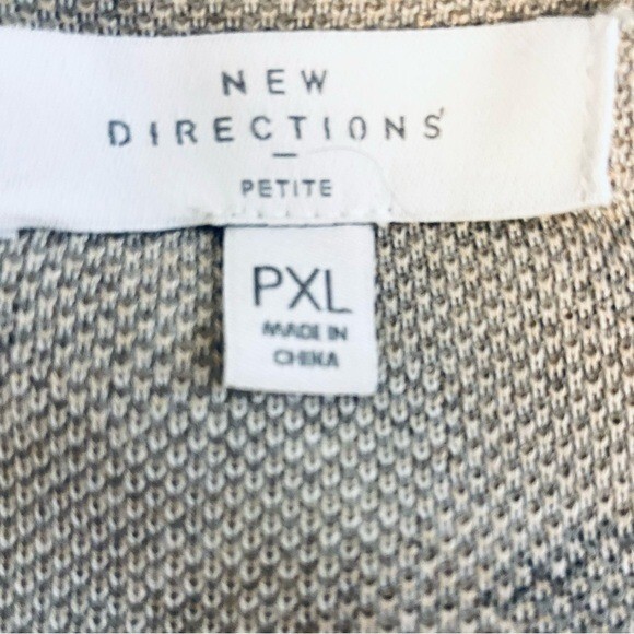 New Directions Light Camo Tunic Sweater Cream Tan Gray Womens Sz PXL | eBay