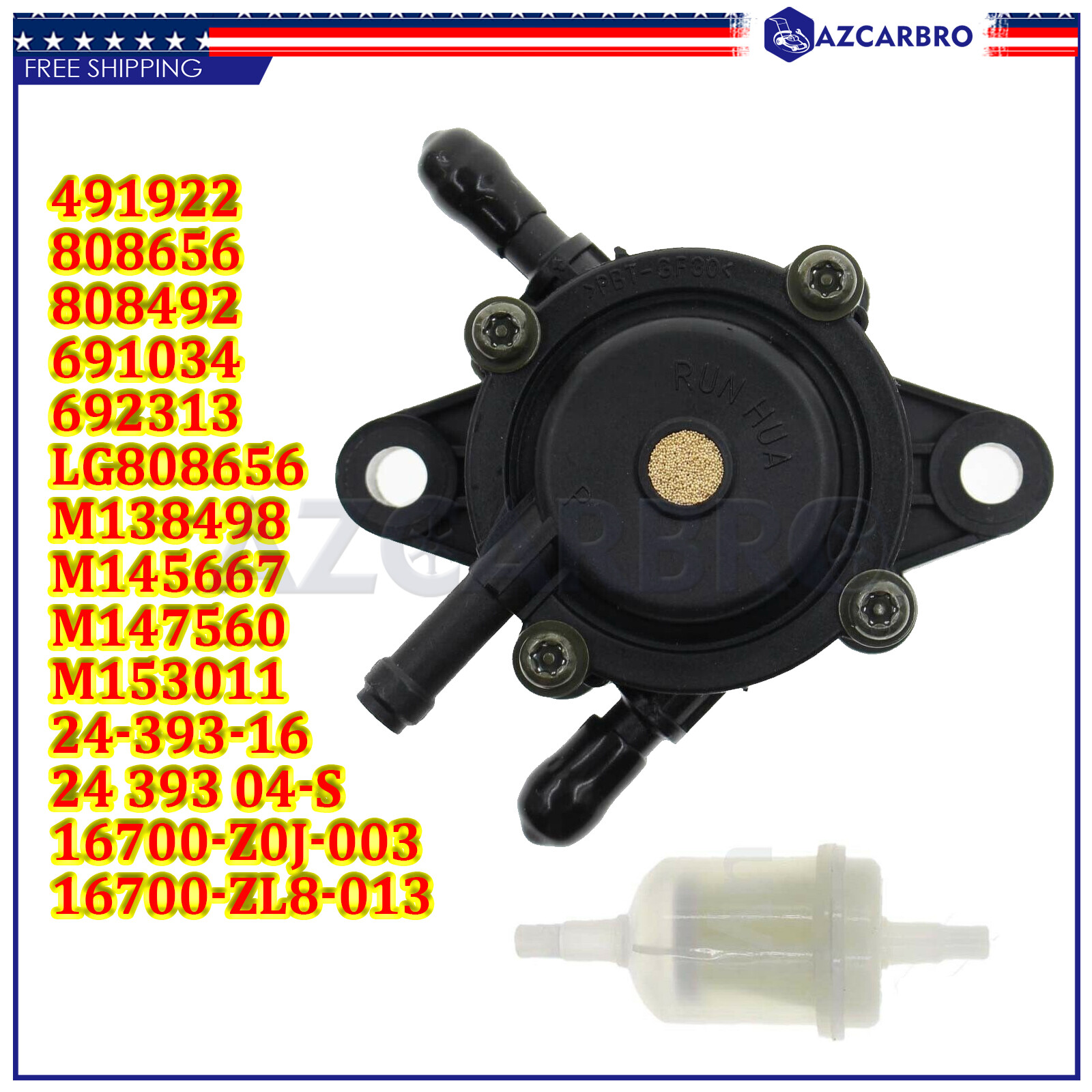 491922 Fuel Pump For BS 808492 808656 691034 692313 Fuel Filter | eBay