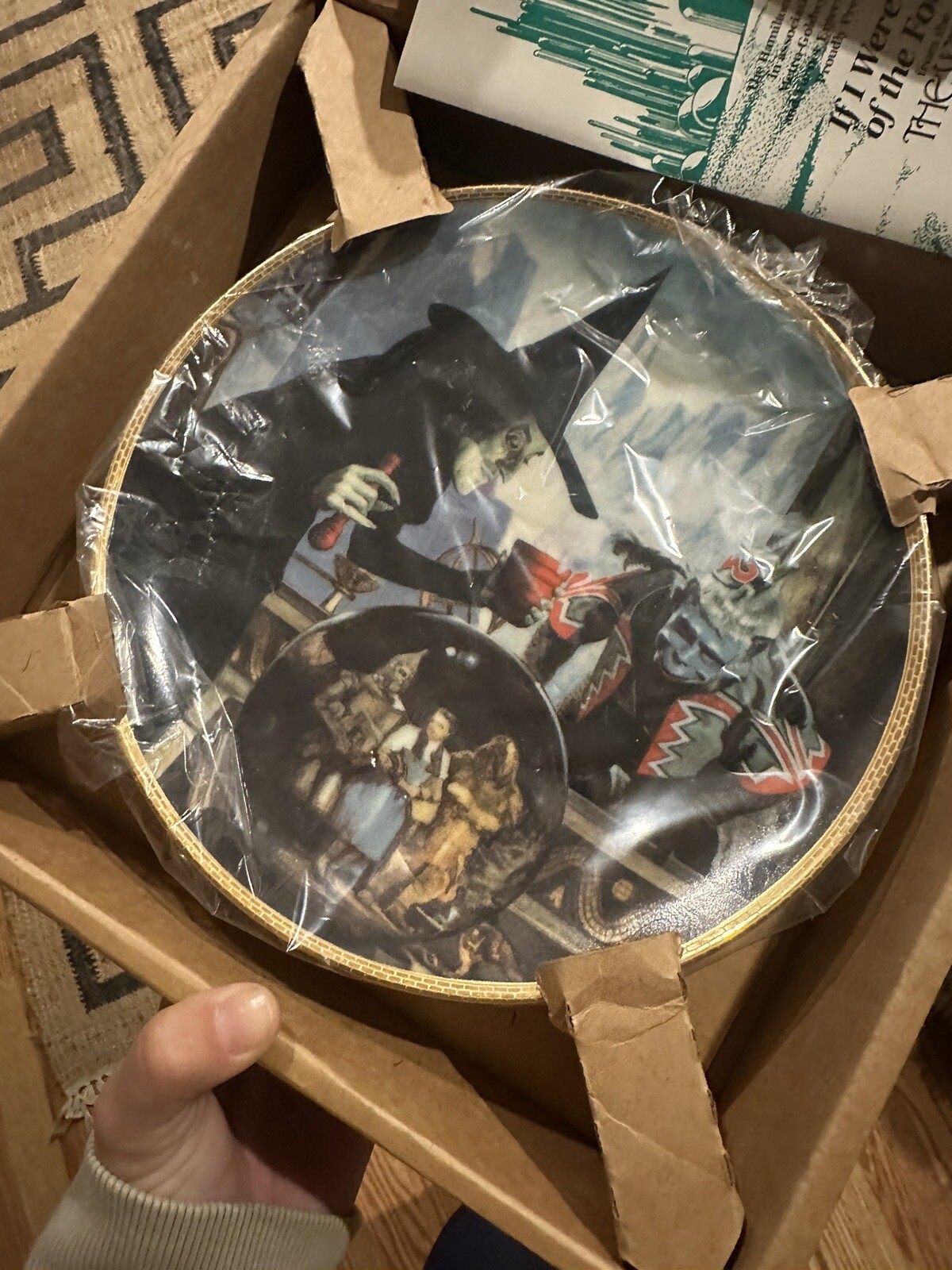 Vintage 1980’s Wizard of Oz Gold Rim Hamilton Commemorative Plate Set ...