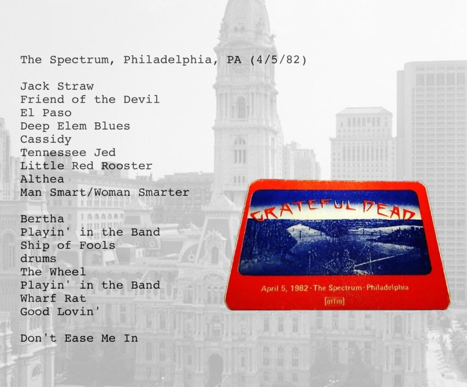 Grateful Dead Spectrum 4/5/1982 MTX 2CD The Full Show | eBay