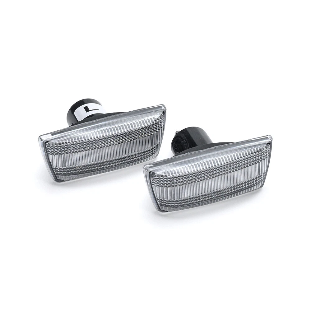 2*Dynamic Clear LED Side Indicator Light 13252456/455 For Opel Astra H ...
