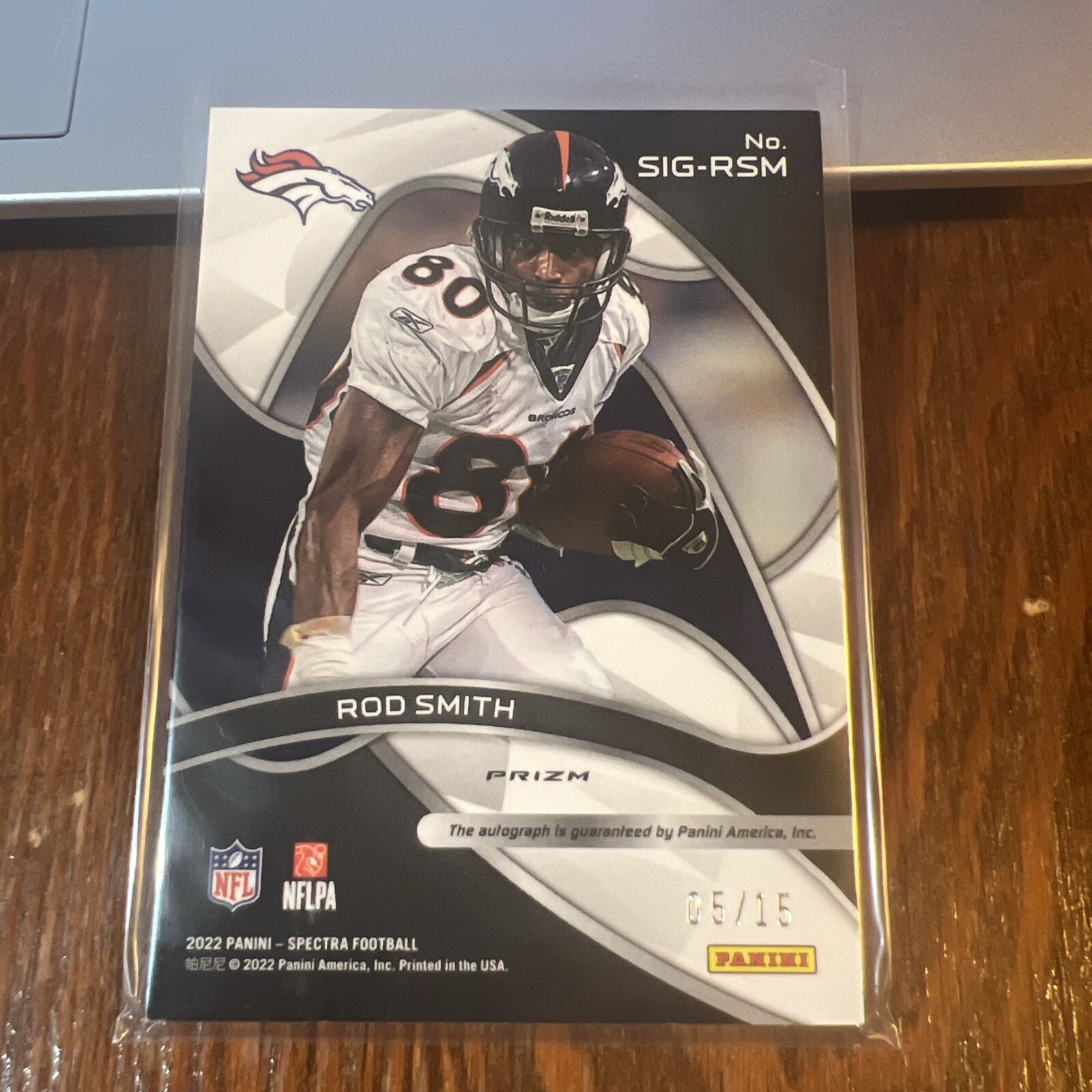 2022 Panini Spectra - Signatures Neon Pink Prizm #SIG-RSM Rod Smith /15 ...