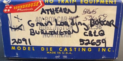 Athearn HO - Grain Loading Boxcar Burlington CB&Q 52659 - 2091 - CLST ...