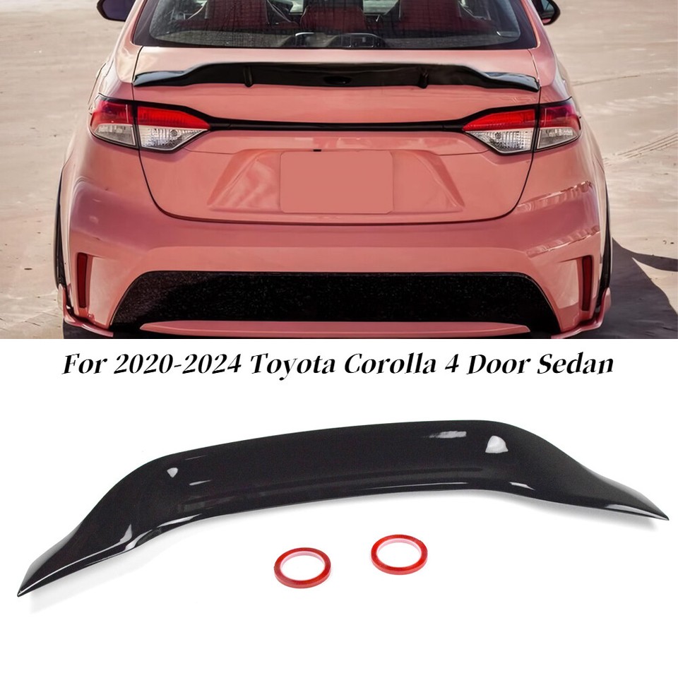 GLOSSY BLACK R STYLE DUCKBILL TRUNK SPOILER FOR 2020-24 TOYOTA COROLLA ...