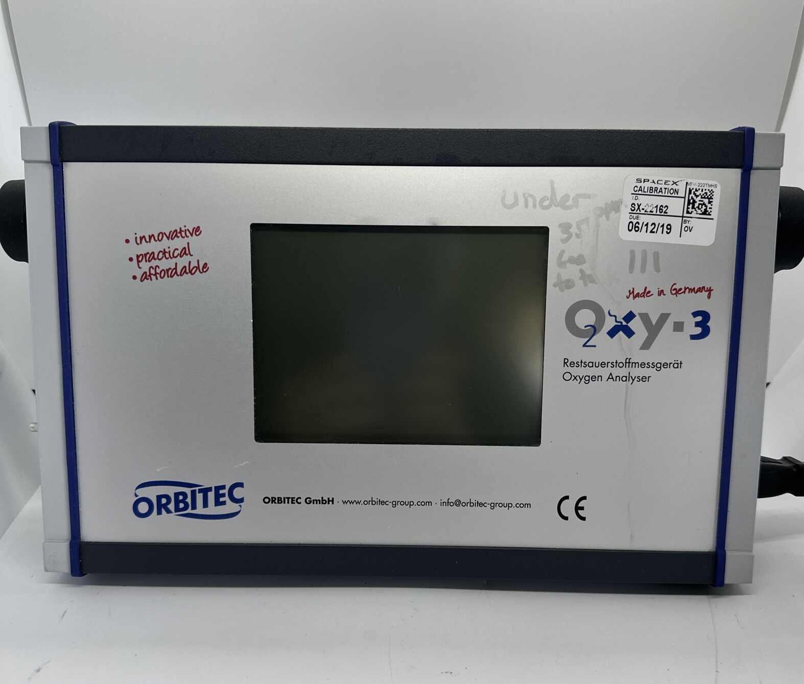 ORBITEC Oxy-3 Oxygen Analyser**Pre-owned** | eBay