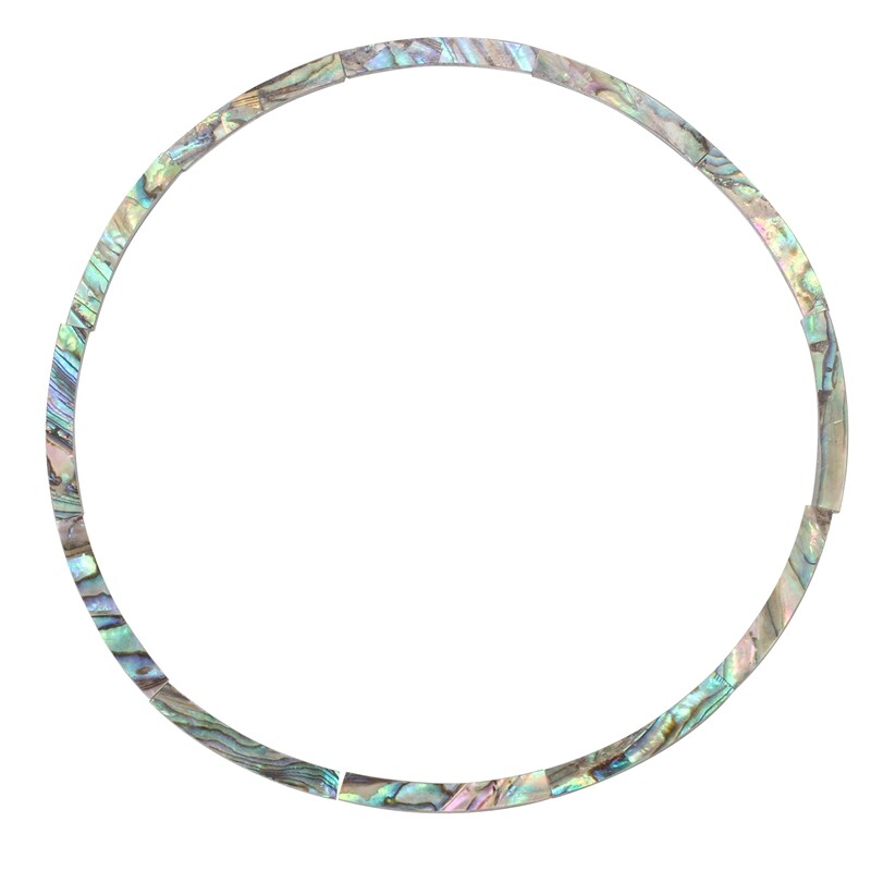 12Pcs Guitar Soundhole Rosette Paua Abalone Shell Inlay Curved Strips ...