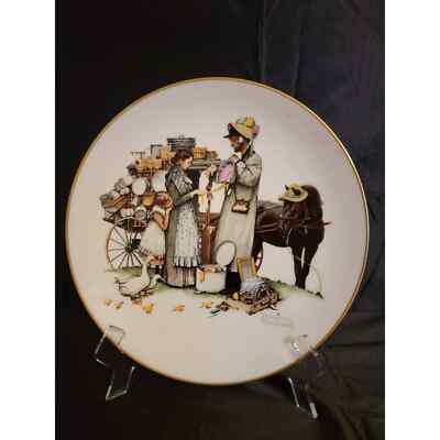 Gorham Brown & Bigelow Norman Rockwell "The Country Pedlar" Plate | eBay