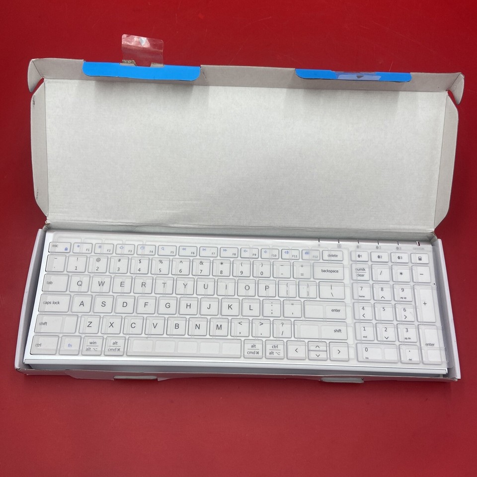iClever IC-BK10 Multi Device Connection Rechargeable Wireless Keyboard ...
