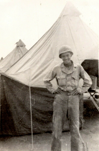 Vintage Photo Camp Hyder Arizona WW2 Soldier 77th Infantry Daniel ...