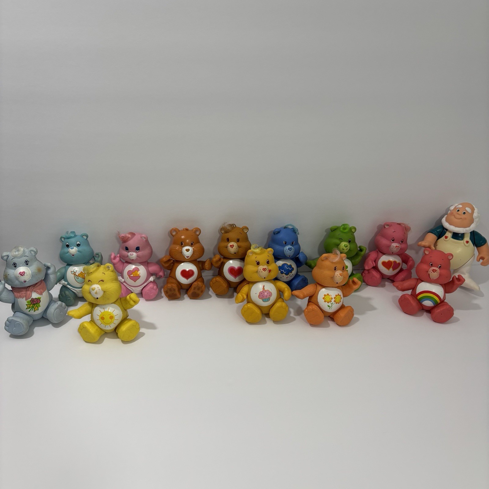 Lot Of 13 Vintage Care Bears Figures PVC Kenner 1980s pre-owned | eBay