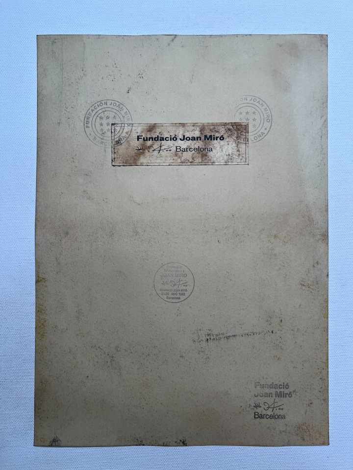 Francis Bacon Drawing On old Paper Signed and Stamped Mixed Media ...