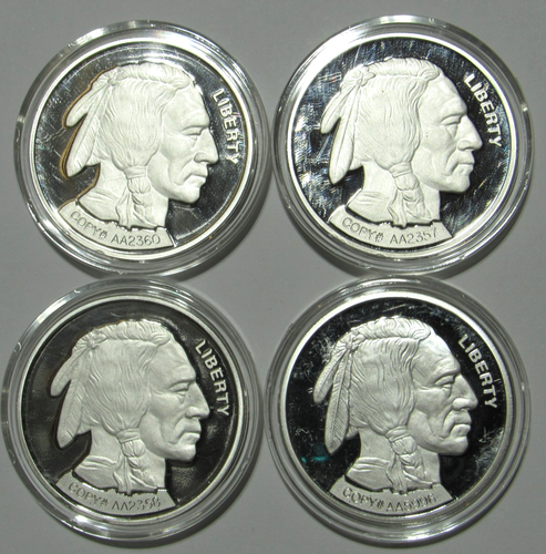 Lot Of 4 2005 U.S. Indian Head Proof Buffalo Coins National Collector’s ...