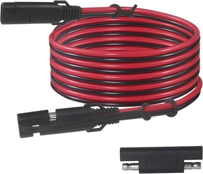 SAE 16AWG Heavy Duty 6FT Battery Charger Extension Cord with Quick ...