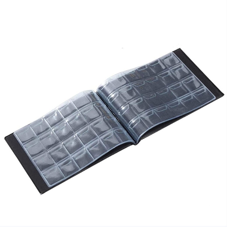 Transparent PVC Coin Holder Book 240 Pockets for 25mm Coins Organizer ...