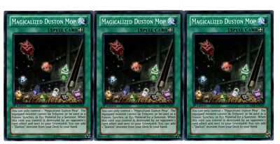 Yugioh- 3X Magicalized Duston Mop - Common - 1st Edition - SHSP-EN069 ...