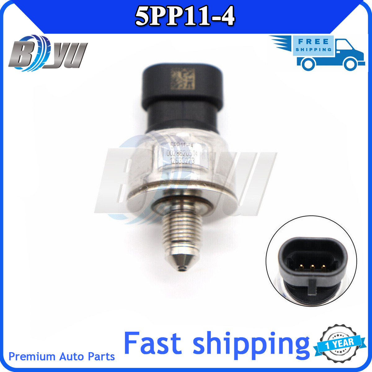 Fuel Rail Pressure Sensor 5PP11-4 12635273 Fits For Chevrolet Buick ...
