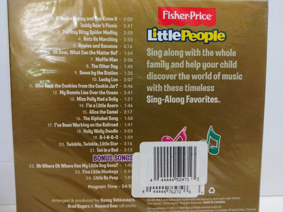 Fisher-Price LITTLE PEOPLE Sing-Along CD Lot (5) Brand New! | eBay