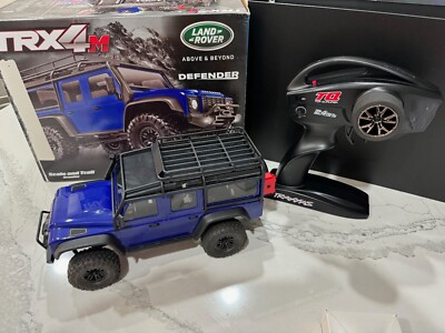 TRAXXAS TRX4M Defender Model 97054-1 - BLUE. Used Inside 1 Hour. New ...