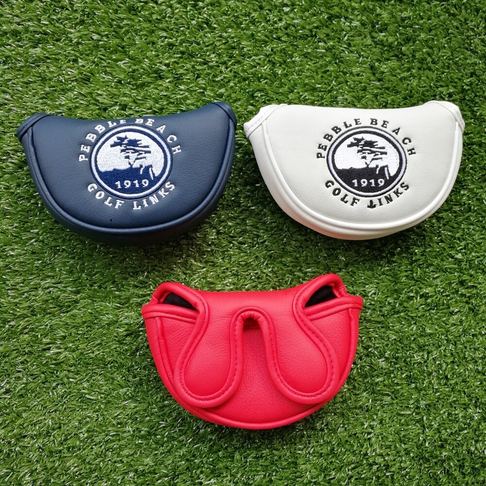 Pebble Beach Golf Mid Mallet Putter Head Cover for Small Center Shaft ...