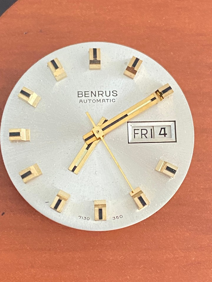 VINTAGE MEN'S BENRUS AUTOMATIC WRIST WATCH MOVEMENT, CAL. CS 1D7 ...